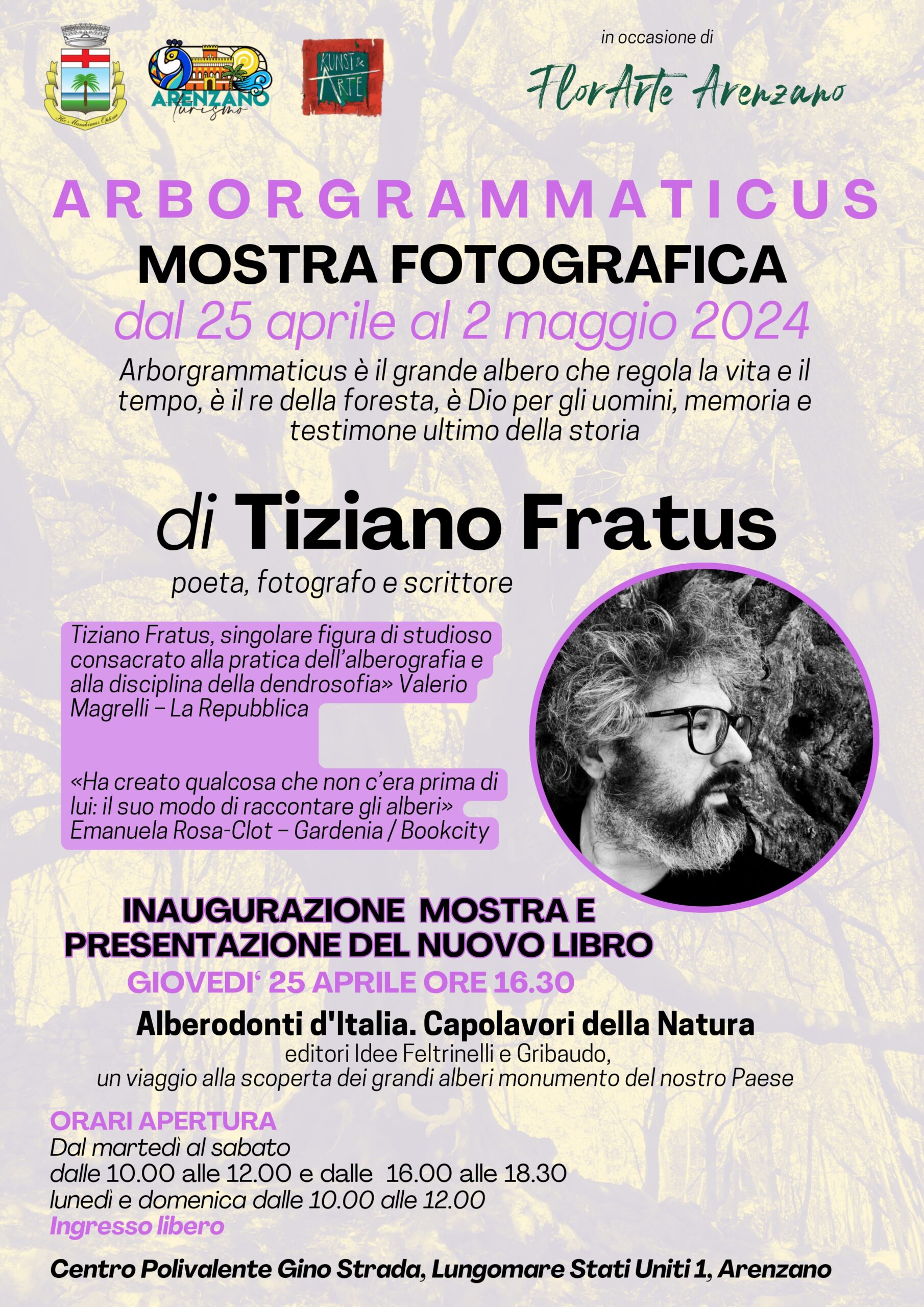 Arbogrammaticus - Mostra Fotografica di Tiziano Fratus - Arenzano Turismo